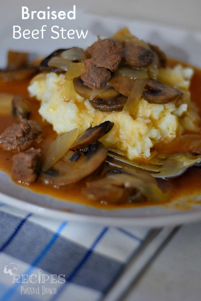 Braised Beef Stew {Old-Fashioned Recipe} - Recipes Passed Down