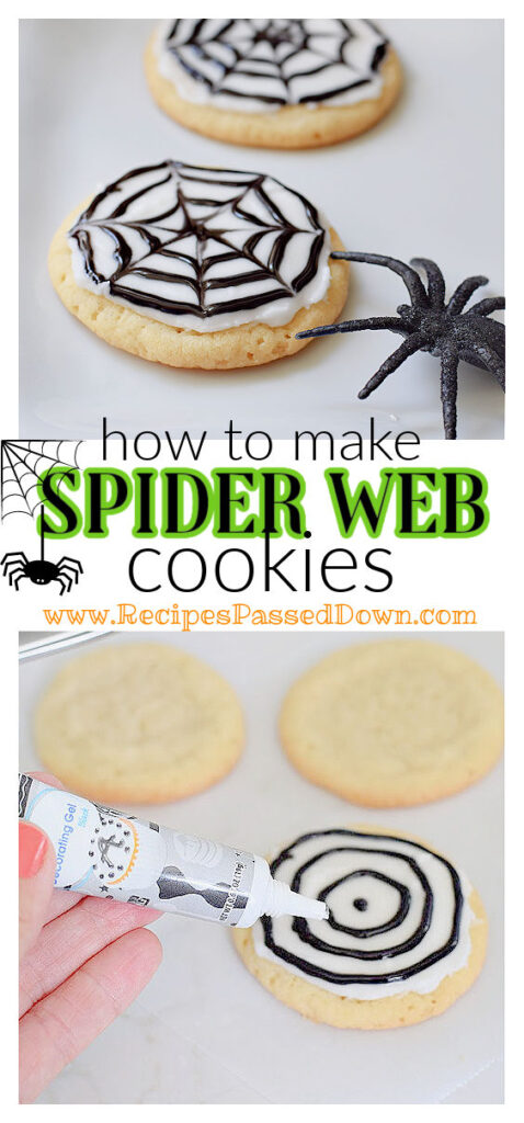 How to Make Spider Web Cookies for Halloween Treats - Recipes Passed Down