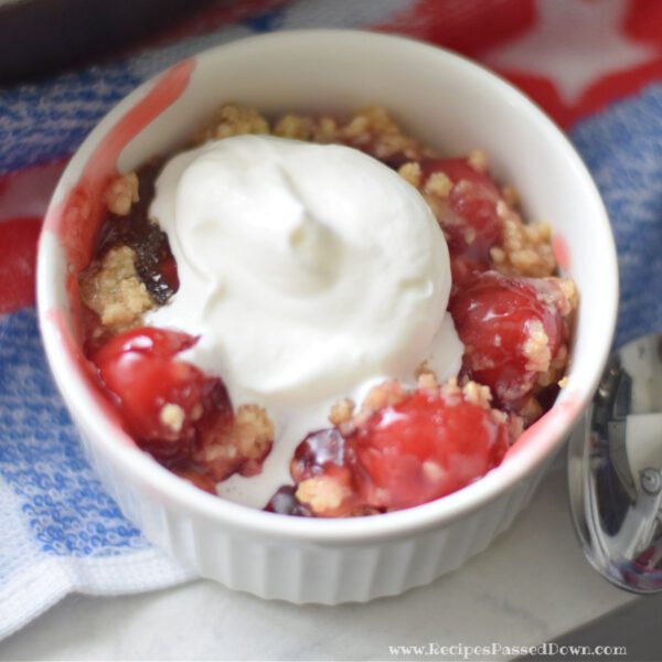 Cherry Crisp Recipe - Recipes Passed Down